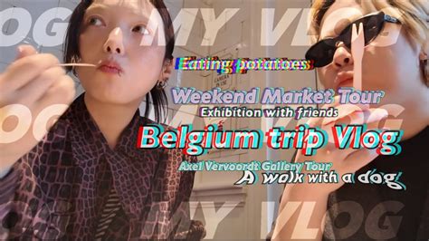 Vlog 벨기에 여행 L 주말 시장 L 감자튀김 먹기 L 친구들이랑 전시회 L 강아지 산책 L 브이로그 Youtube