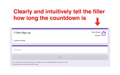 Form Timer For Google Forms Google Workspace Marketplace