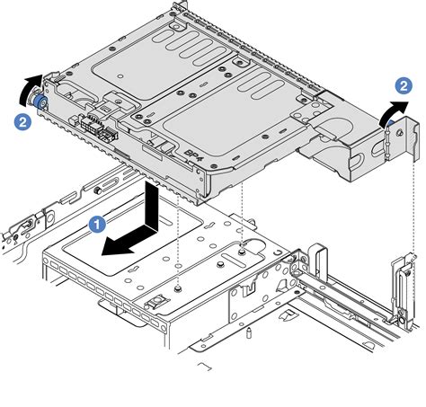 Install The 2 X 3 5 Drive Backplane And Drive Cage Thinksystem Sr650