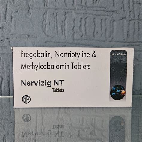 Pregabalin Nortriptyline Methylcobalamin Tablet Nervizig Nt