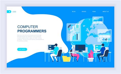 Computer Programmierer Web Banner 265350 Vektor Kunst Bei Vecteezy