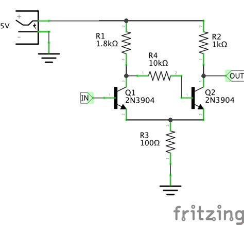 Schmitt Trigger Circuit Using Transistor Circuit Diagram