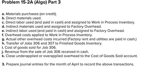 Solved Problem 15 2a Algo Computing And Recording Job