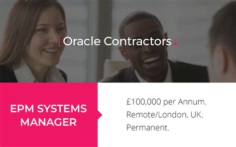 Oracle Contractors On Linkedin Newrole Hiring Oracle Epm Systemsmanager Remote London Uk…