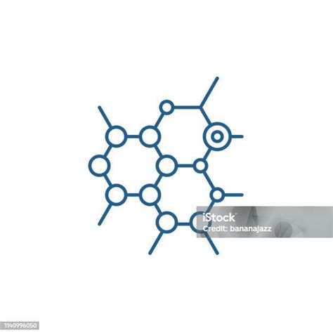 생화학 라인 아이콘 개념입니다 생화학 평면 벡터 기호 기호 개요 그림 Dna에 대한 스톡 벡터 아트 및 기타 이미지 Dna