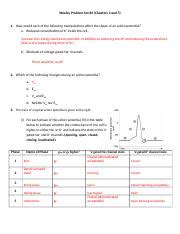 Weekly Problem Set Answer Key Docx Weekly Problem Set Chapters And How Would Each