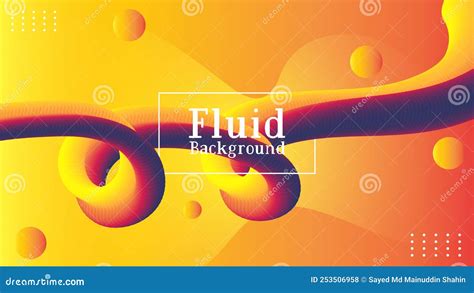 Orange Colorful Abstract Fluid Background Wallpaper Design Stock Vector Illustration Of