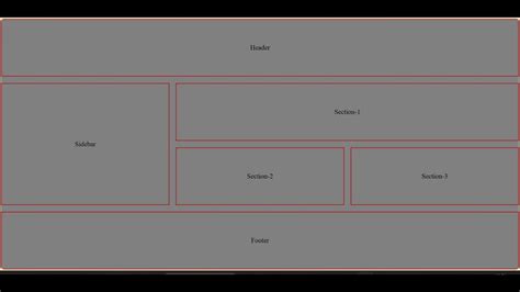 Css Grid Layout Create In Grid Layout Html And Css Grid Html Css Youtube