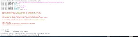 SyntaxError Import And Export May Appear Only With SourceType