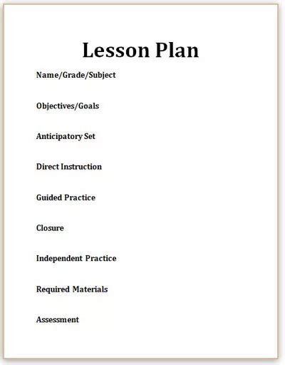 How To Write A Lesson Plan Artofit