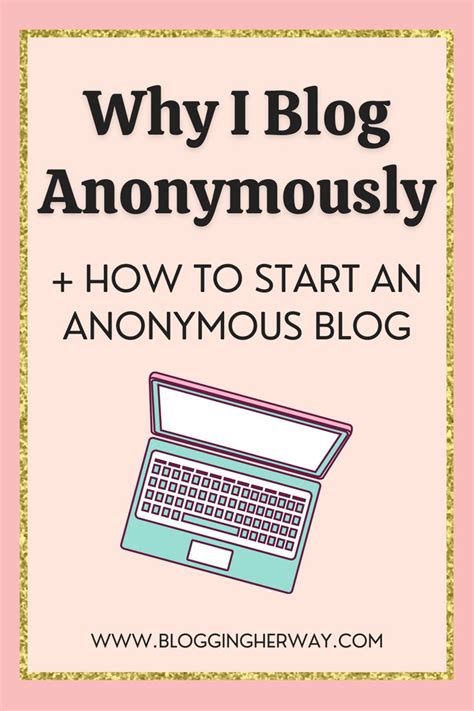 How To Start An Anonymous Blog