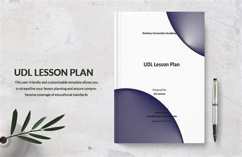 Udl Lesson Plan Template Free Free Printables