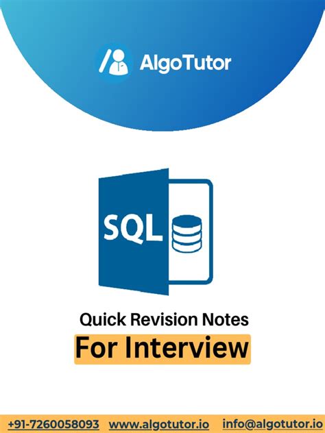 Sql Notes Pdf