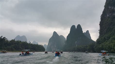 중국 구이린계림양수오 3박4일 자유여행 2일차 오전 싱평 뗏목보트 Youtube