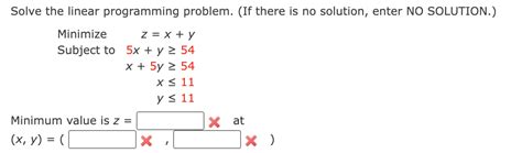 Solved Solve The Linear Programming Problem If There Is No Chegg