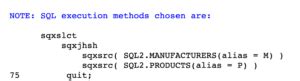 Proc SQL Debug Queries TO SAS