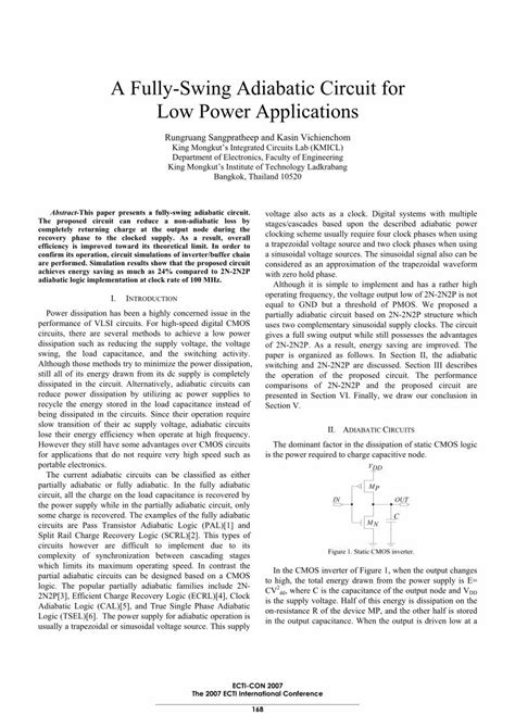 pdf a fully swing adiabatic circuit for low power … fully swing