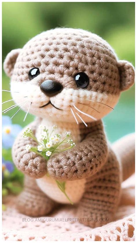 Amigurumi Cute Otter Crochet Free Pattern Crochet Sea Otter Amigurumi