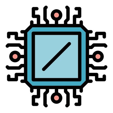 Operating System Modern Processor Icon Color Outline Vector Vector Art At Vecteezy