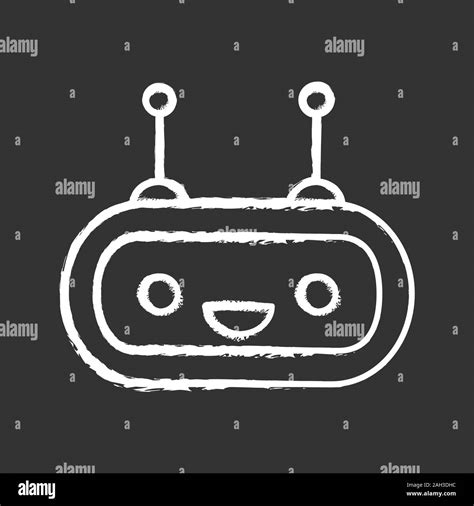 Chatbot Chalk Icon Talkbot Laughing Chat Bot Modern Robot Virtual