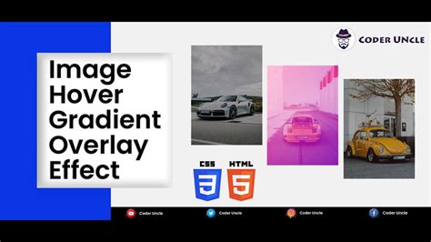 Image Hover Gradient Overlay Effect Using Css Coder Uncle Youtube