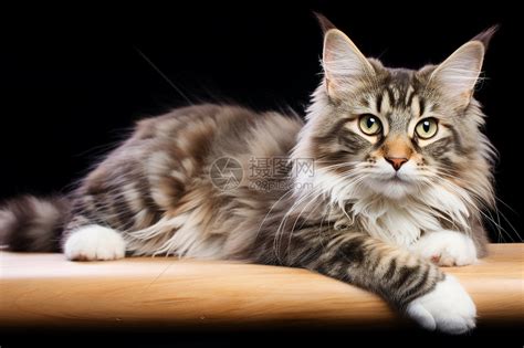 呆萌的宠物缅因猫高清图片下载 正版图片600537942 摄图网