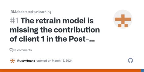 The Retrain Model Is Missing The Contribution Of Client 1 In The Post