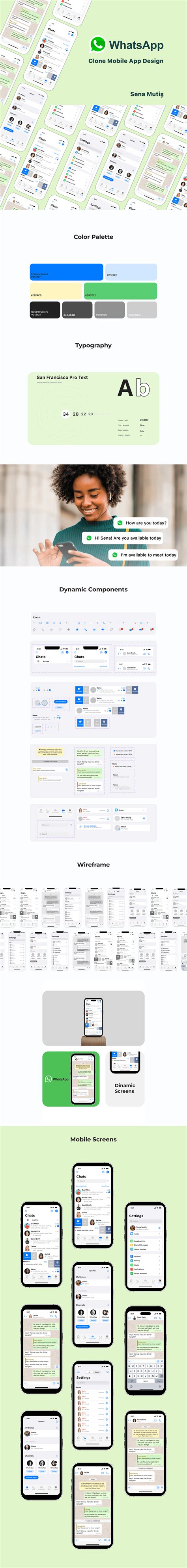 Whatsapp Clone Mobile App Design On Behance