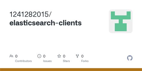 Github 1241282015elasticsearch Clients