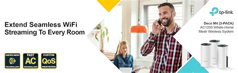 TP Link Deco Whole Home Mesh WiFi System Deco M Up To Sq Ft Coverage Replaces