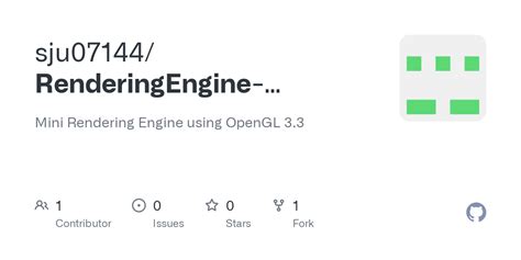 github sju07144 renderingengine opengl mini rendering engine using opengl 3 3
