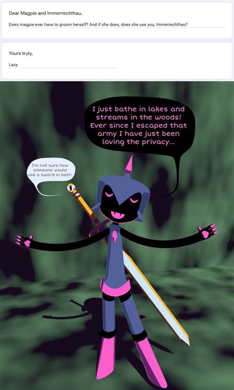 Magpie Answers Letters By PInkmoth On Newgrounds