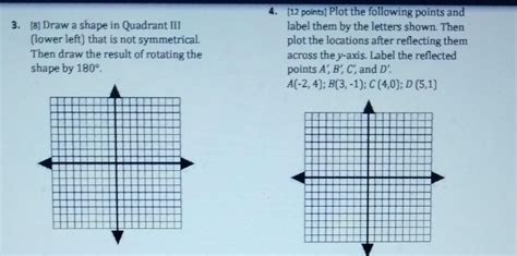 4 12 Points Plot The Following Points And 3 8