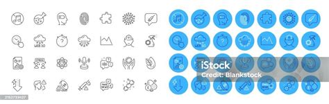 직원 손 꺾은선형 차트 및 어려운 스트레스 선 아이콘 팩 웹앱용 색상 아이콘 버튼 벡터 Web3에 대한 스톡 벡터 아트 및 기타 이미지 Istock