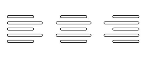 Text Alignment Or Text Align Set With Left Right Center And Justify Line Art Icons For Apps