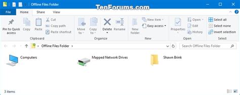 Set Or Unset Network Files As Always Available Offline In Windows