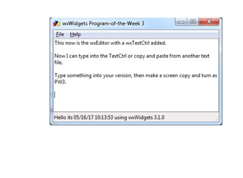 Solved Create The Minimal Wxwidgets Application As