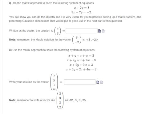 Solved I Use The Matrix Approach To Solve The Following Chegg Com