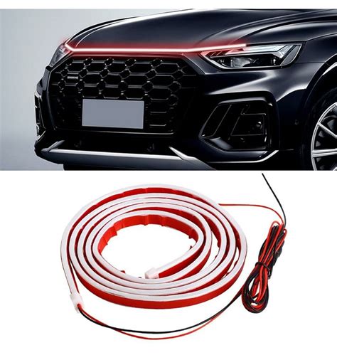 Tutudow 1778cm70인치 Led 일광 러닝 라이트 바 다이내믹 스타트 스캔 자동차 후드 라이 티몬