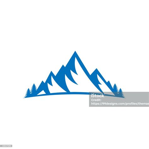 마운틴 로고 벡터 일러스트레이션입니다 산 배지 디자인 벡터 템플릿 디자인입니다 야외 모험에 대한 유행 산 로고 디자인 벡터