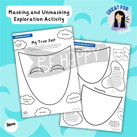 Masking And Unmasking Exploration Activity Be Happy Resources