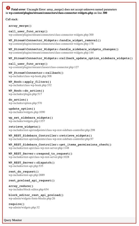 Php 81 Unable To Access Widgets Screen · Issue 1418 · Xwpstream · Github