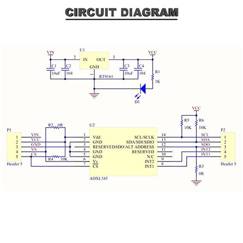 Daokai Gy 291 Adxl345 Digital 3 Axis Acceleration Of Gravity Tilt Module Iicspi
