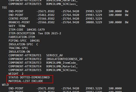 Components With Status Existing Are Still Included In The Pcf File Of