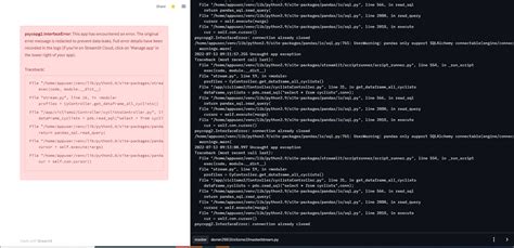problem with postgres and streamlit community cloud streamlit