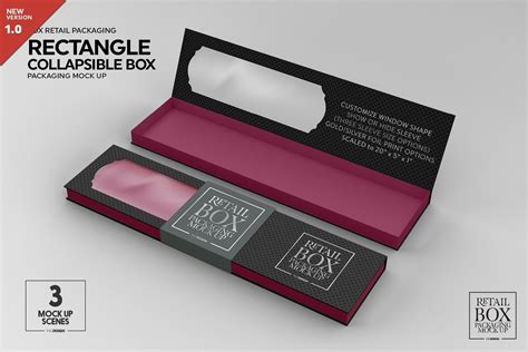 Free Rectangle Box Mockup PSD Presentation Graphic Cloud