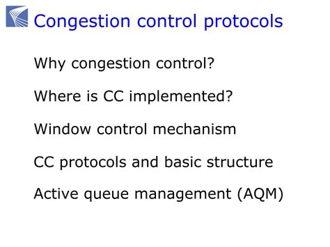 Ppt Congestion Control And Optimization Powerpoint Presentation Id