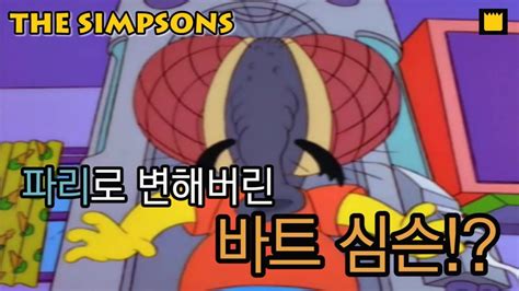 파리로 변해버린 바트 심슨 Youtube