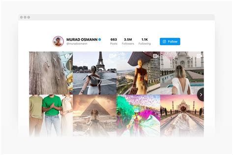 embed instagram profile widget on your website for free