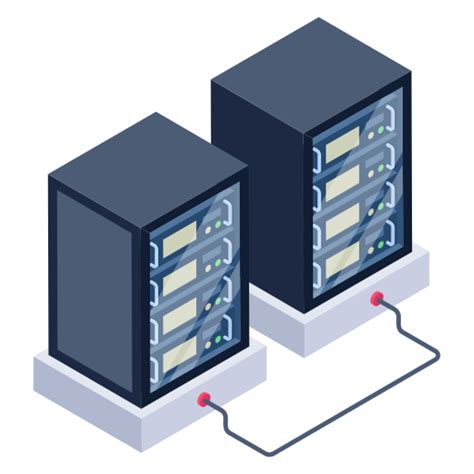 Data Server Generic Isometric Icon
